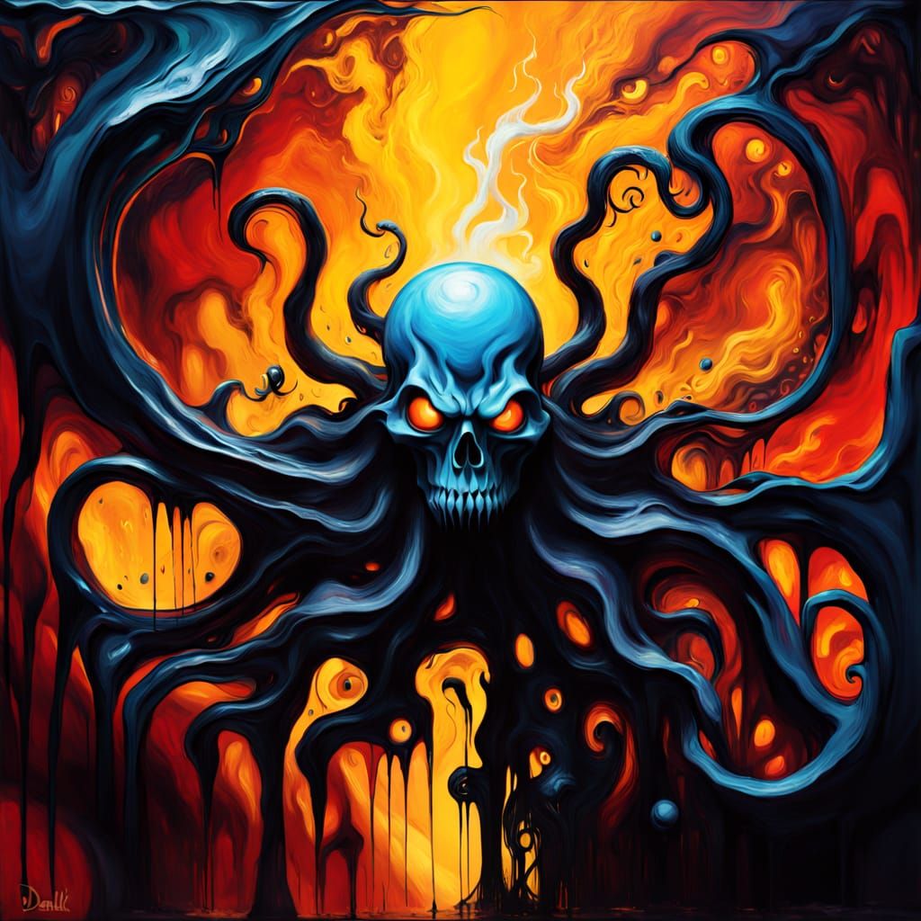 Fluid, amorphous, demonic shadow - Ethereal Demon Emerges f...