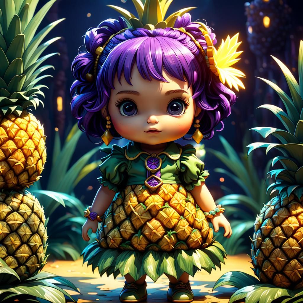 cute pineapple - AI Generated Artwork - NightCafe Creator