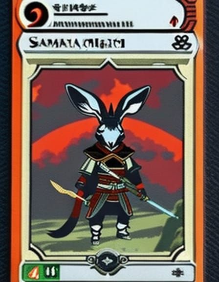 Magic: The Gathering samurai rabbit card - AI Generated Artwork ...