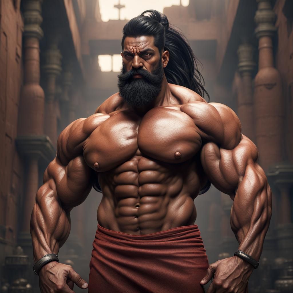 Extremely buff Indian man with a 12-pack - AI Generated Artwork ...