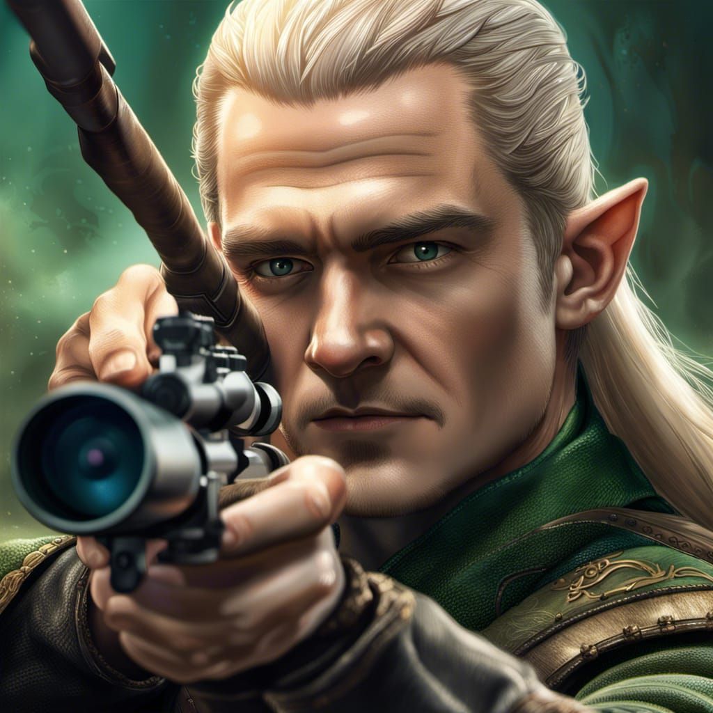 "Sniper Legolas" - AI Generated Artwork - NightCafe Creator