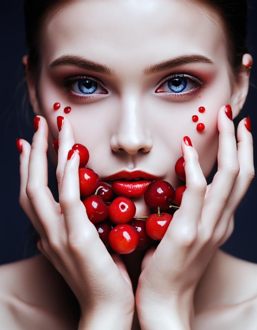 Cherries 2 - AI Generated Artwork - NightCafe Creator