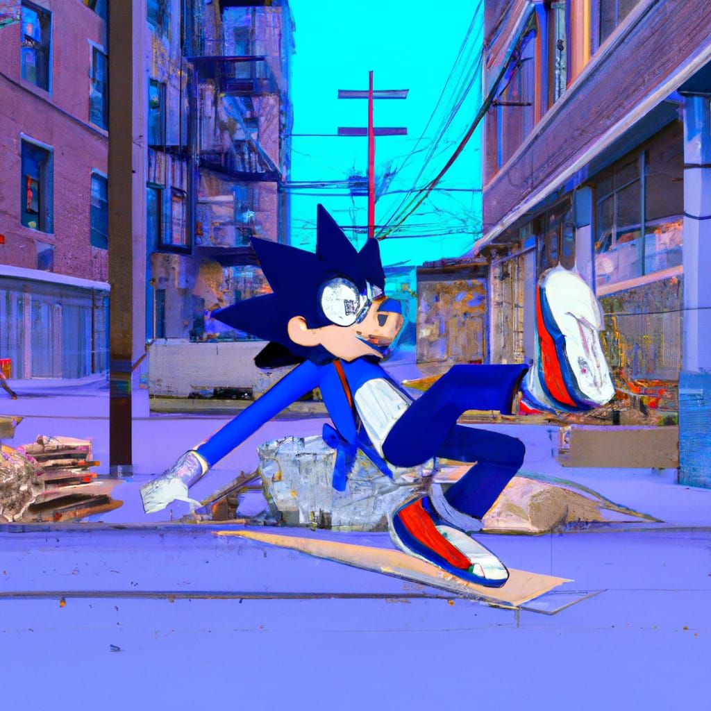 Sonic the Hedgehog breaks his ankle at a ghetto apartment complex ...
