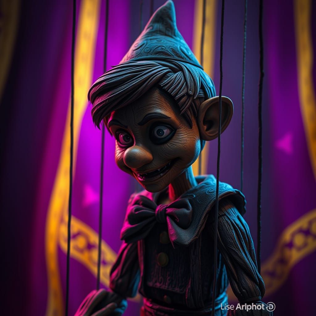 Pinocchio - Ethereal Dark Fantasy Pinocchio Concept Art
