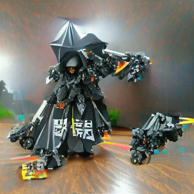 black tar cloak mecha reaper - AI Generated Artwork - NightCafe Creator