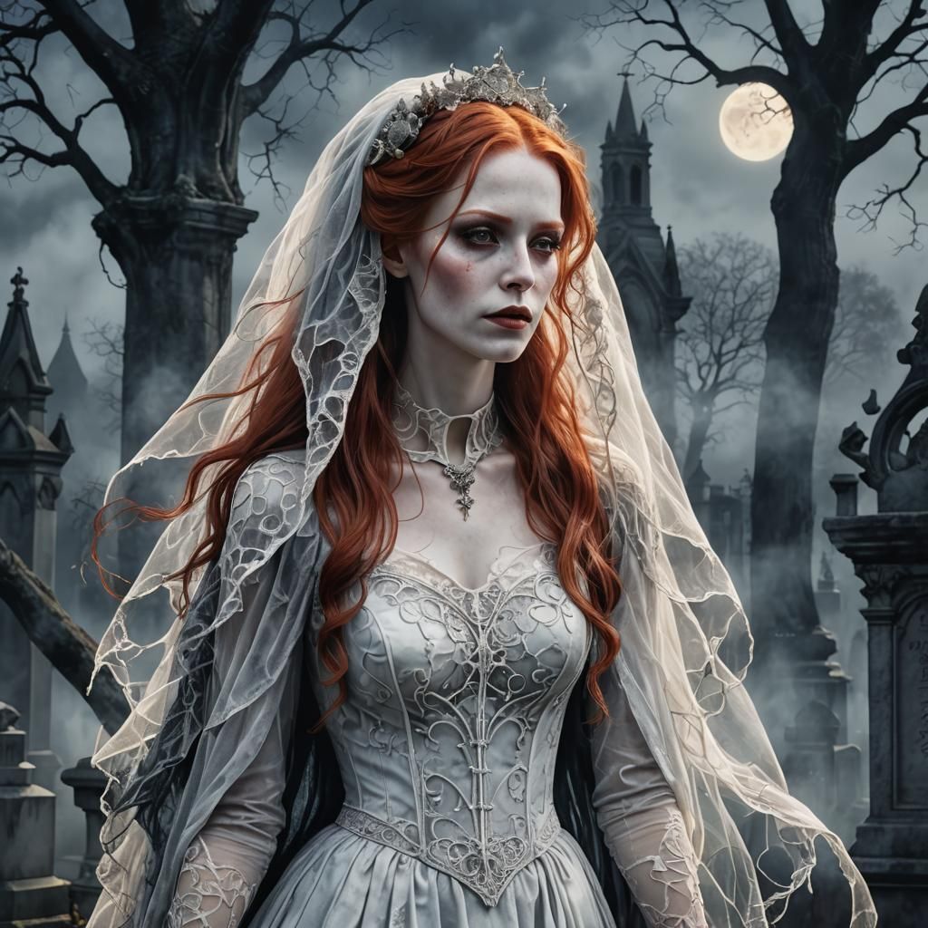 Ghost bride. - AI Generated Artwork - NightCafe Creator