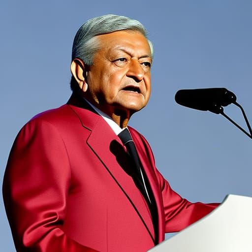 AMLO con cara de jorge falcon - AI Generated Artwork - NightCafe Creator