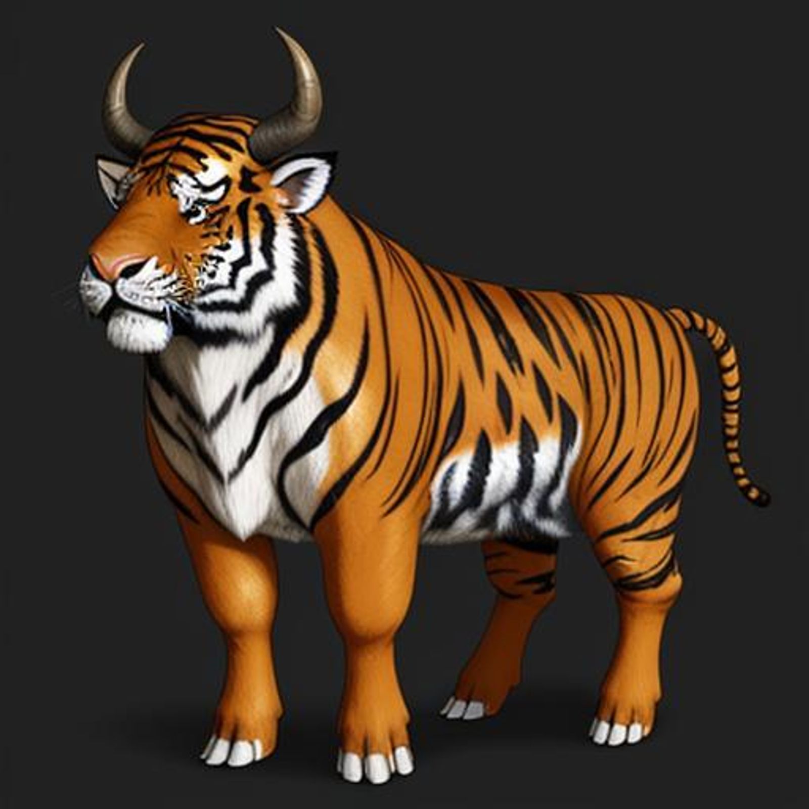 tiger ox - AI Generated Artwork - NightCafe Creator