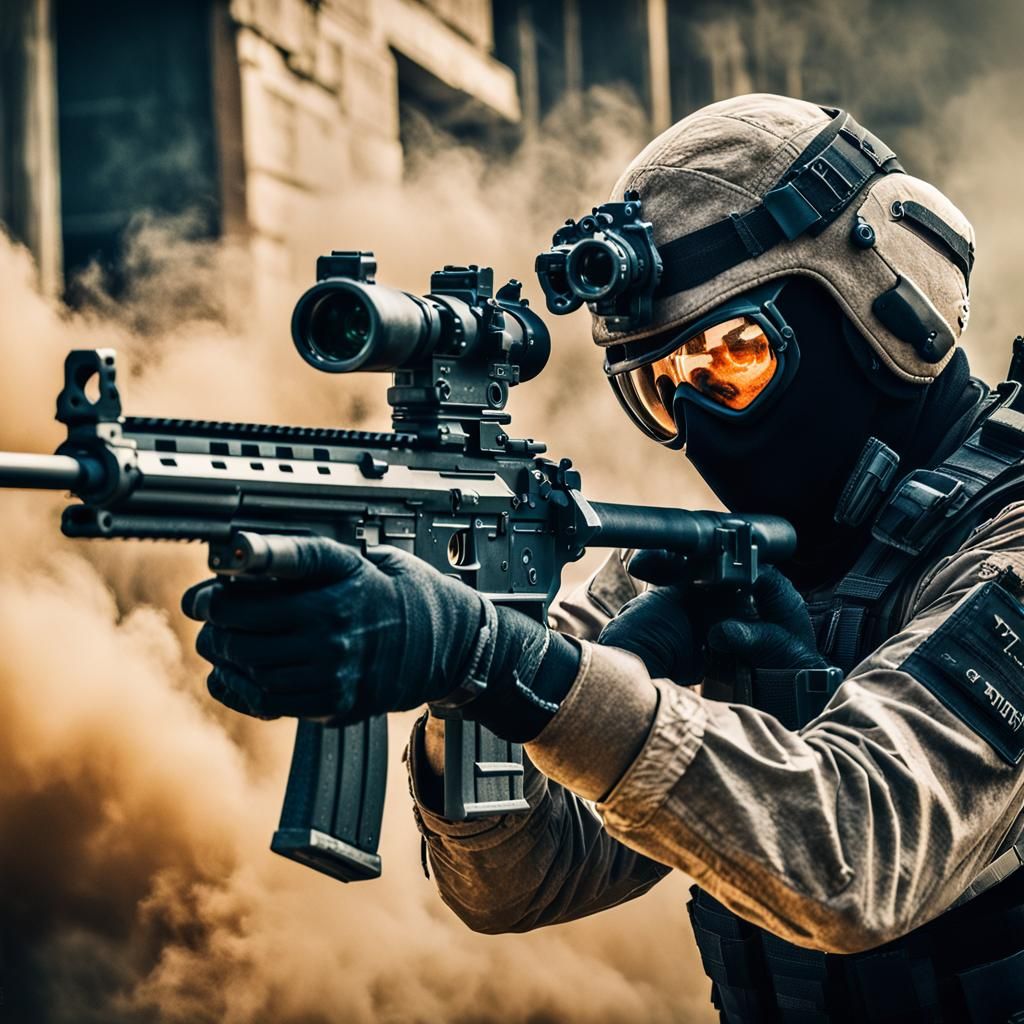 Counter Strike : SWAT at De Dust - AI Generated Artwork - NightCafe Creator