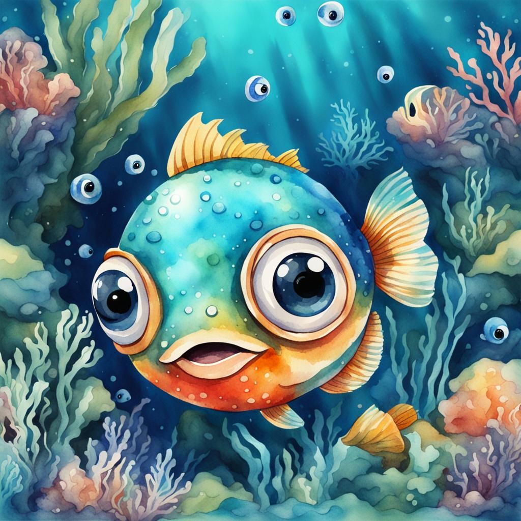 Googly Fish Eyes - AI Generated Artwork - NightCafe Creator