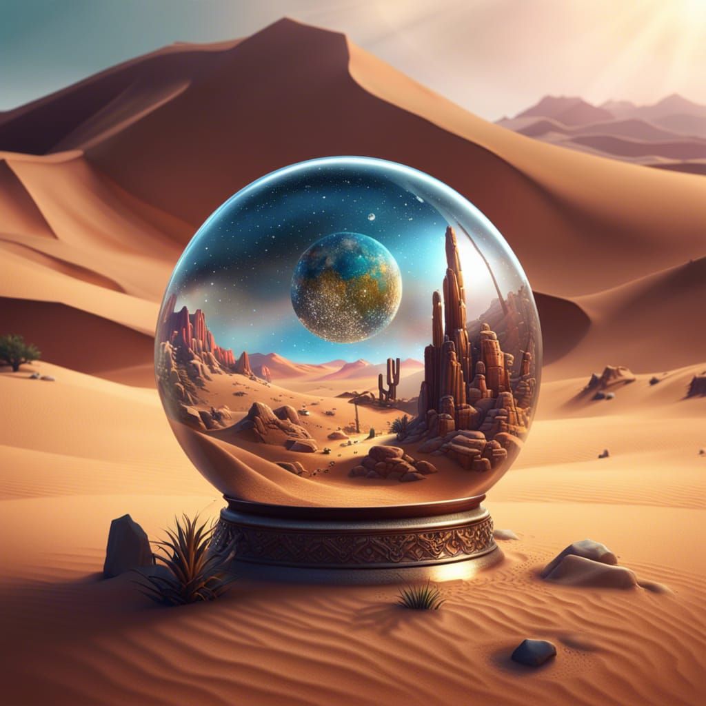 A sandglobe - AI Generated Artwork - NightCafe Creator