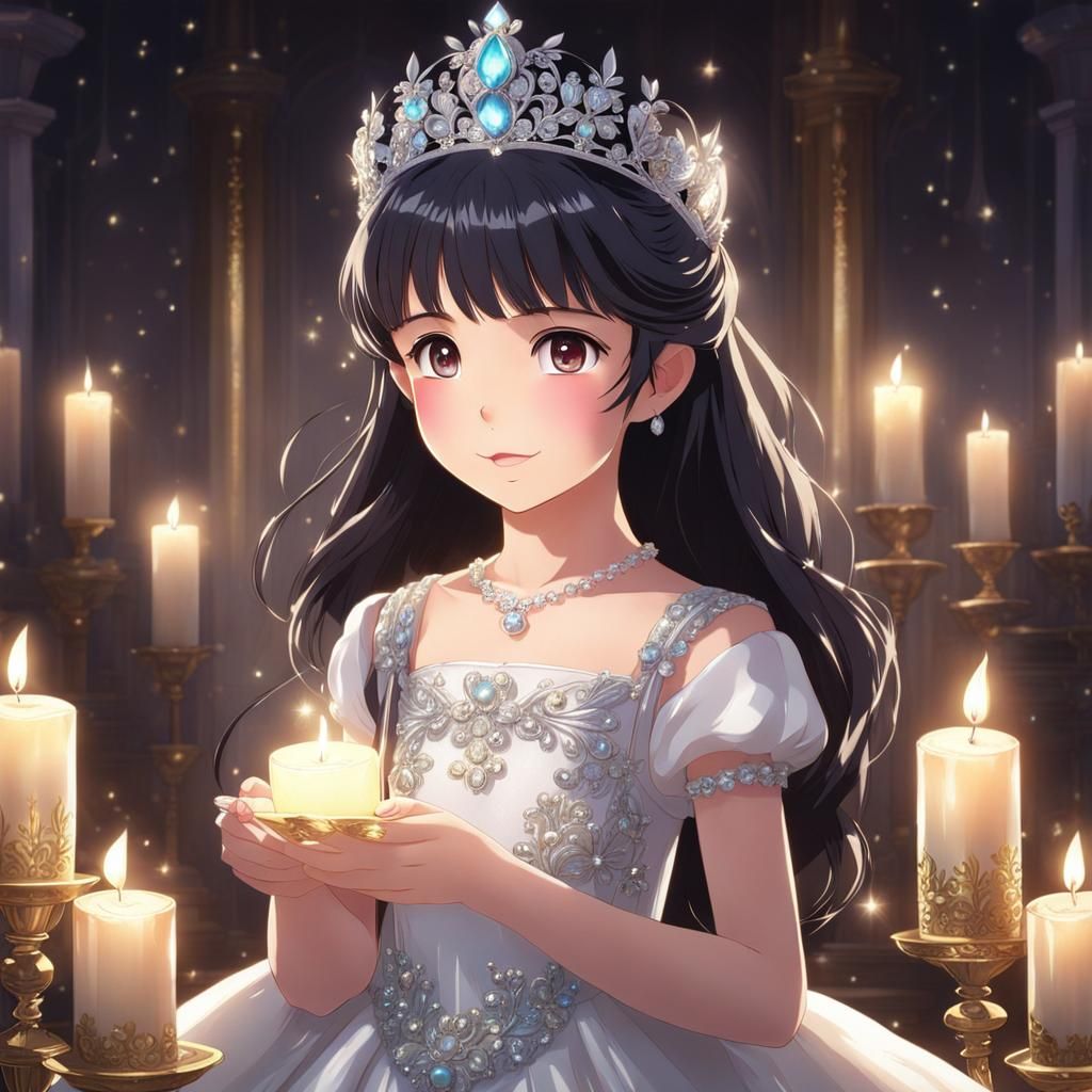 A Princess, By Candlelight - AI Generated Artwork - NightCafe Creator