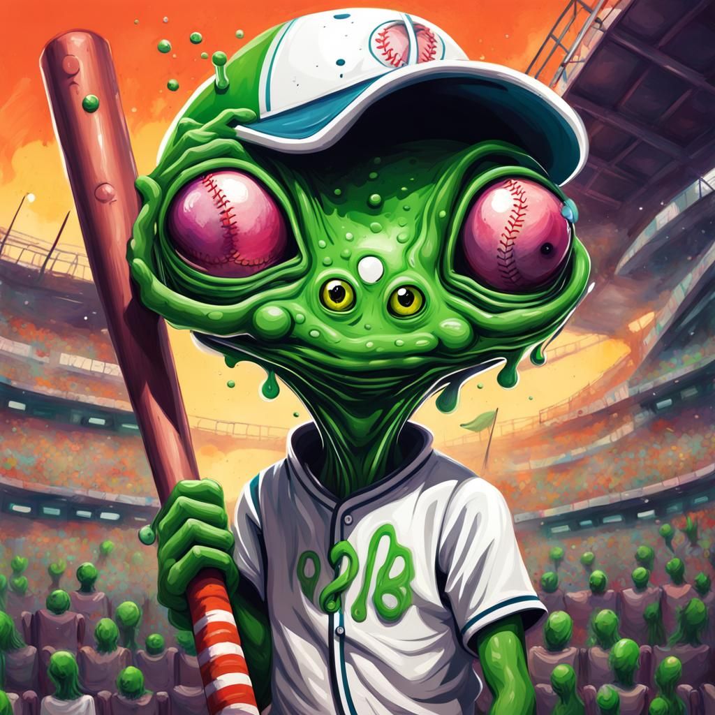 Intergalactic Baseball - AI Generated Artwork - NightCafe Creator