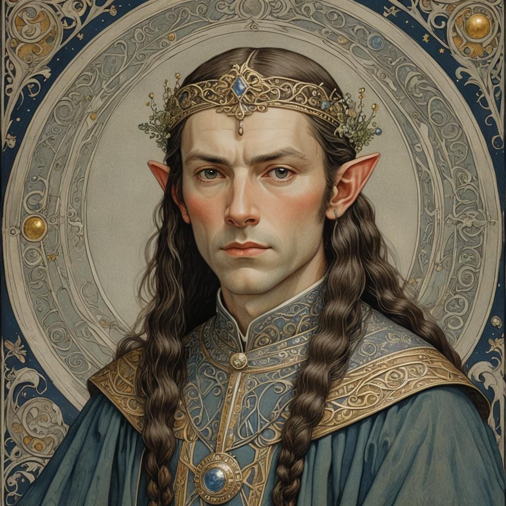 Portrait of Elrond - AI Generated Artwork - NightCafe Creator