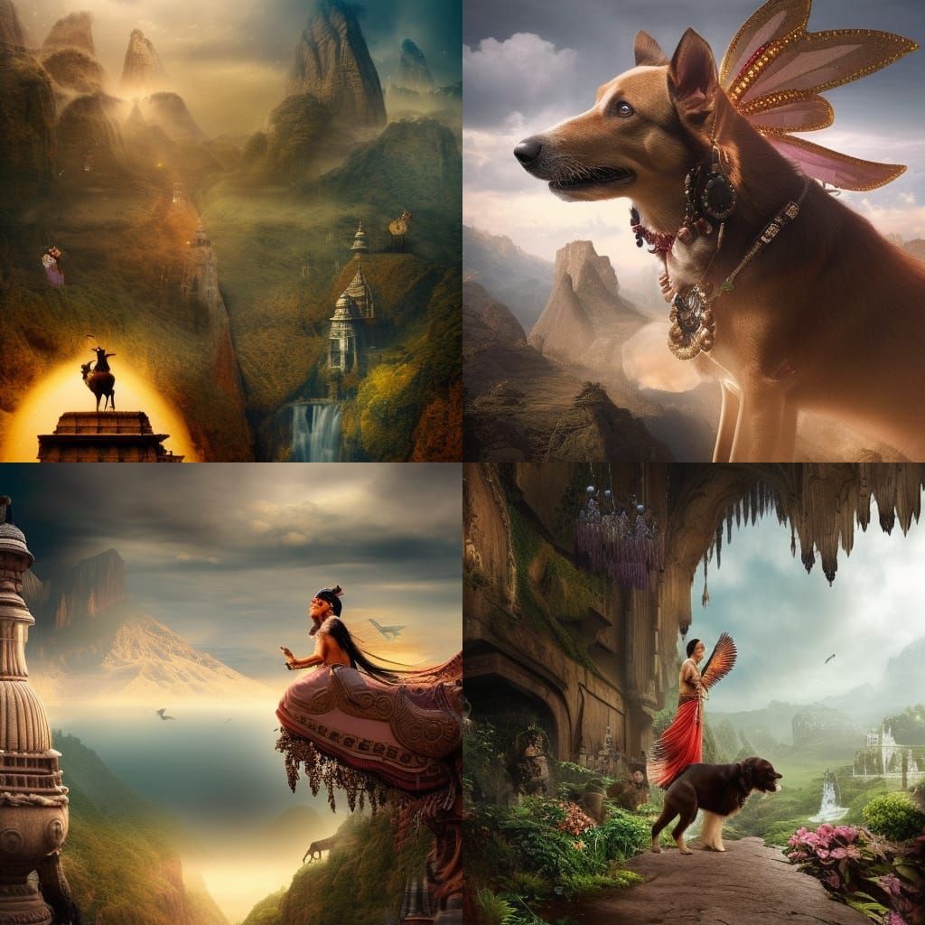 Indian Pariah Dog fairy - AI Generated Artwork - NightCafe Creator