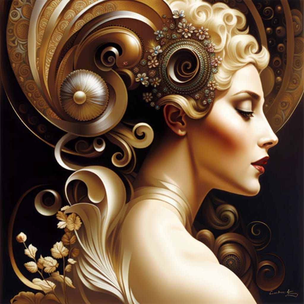Fibonacci Ferro Fluid Ivory Face Elegant Filigree Karol Bak Alberto ...