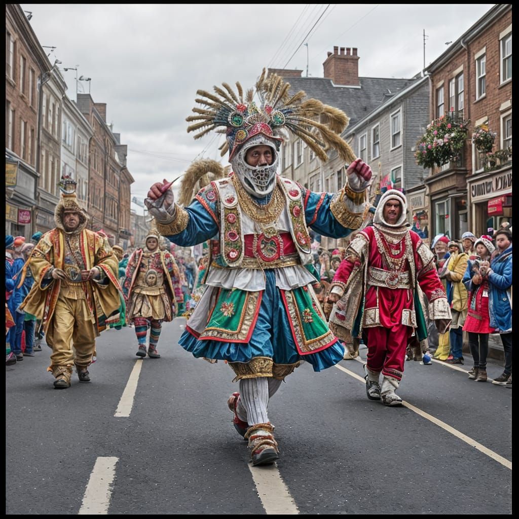 THE MUMMER'S PARADE - A Joyful Medieval Mummers Parade in Vi...