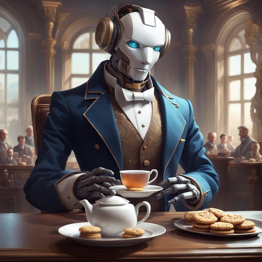 robot butler - AI Generated Artwork - NightCafe Creator