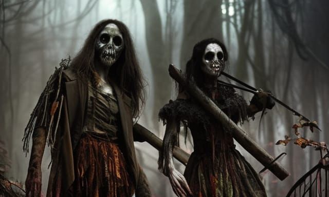 A Insanely detailed fantastical and whimsical painting of a group of Zombies; the zombie's ...
