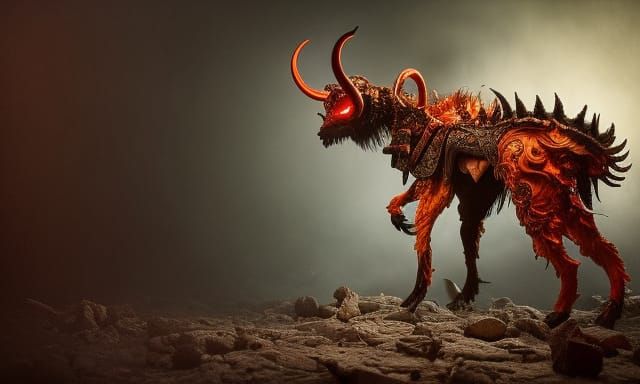 Infernal beast - AI Generated Artwork - NightCafe Creator