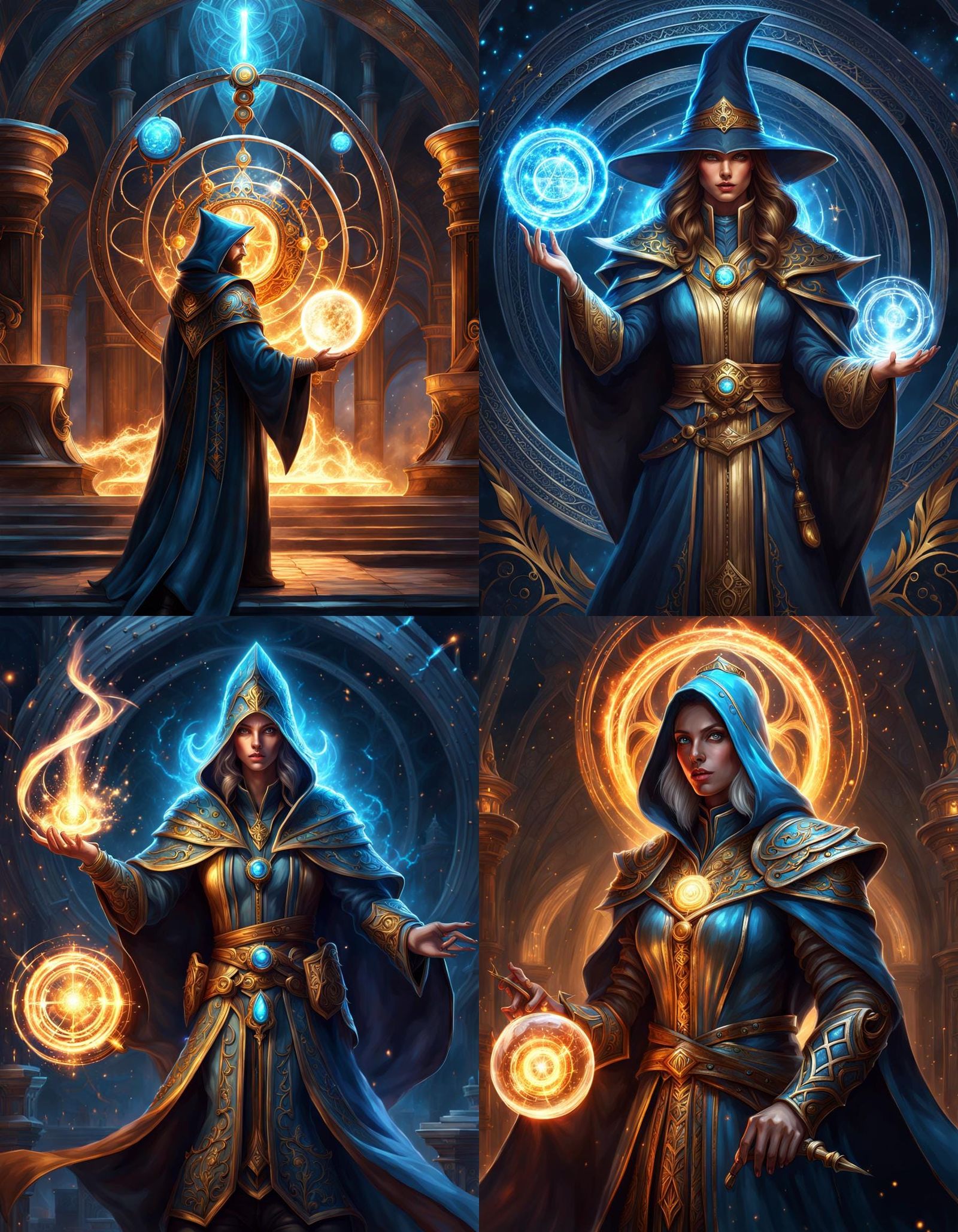 mage controlling magnetism with magic, fantasy, 8k resolution concept ...