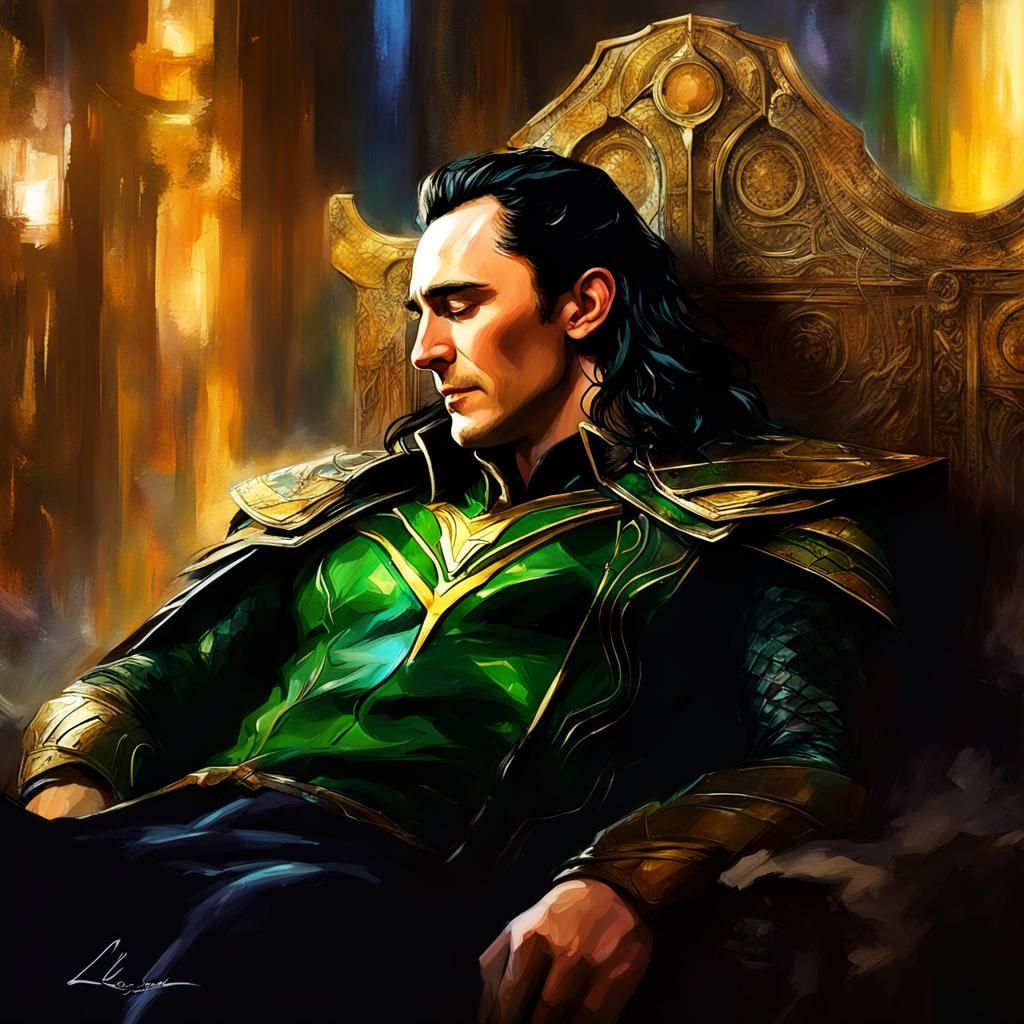 Sleeping Loki - AI Generated Artwork - NightCafe Creator