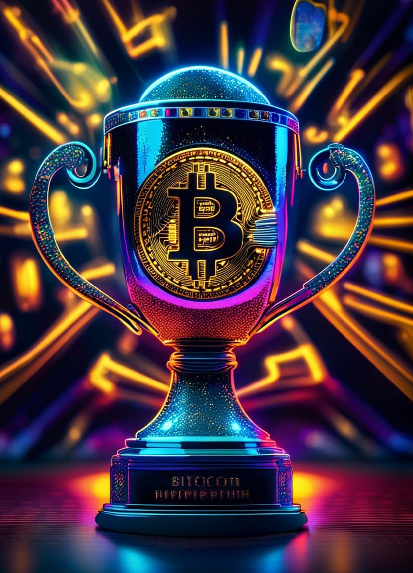A #bitcoin trophy - AI Generated Artwork - NightCafe Creator