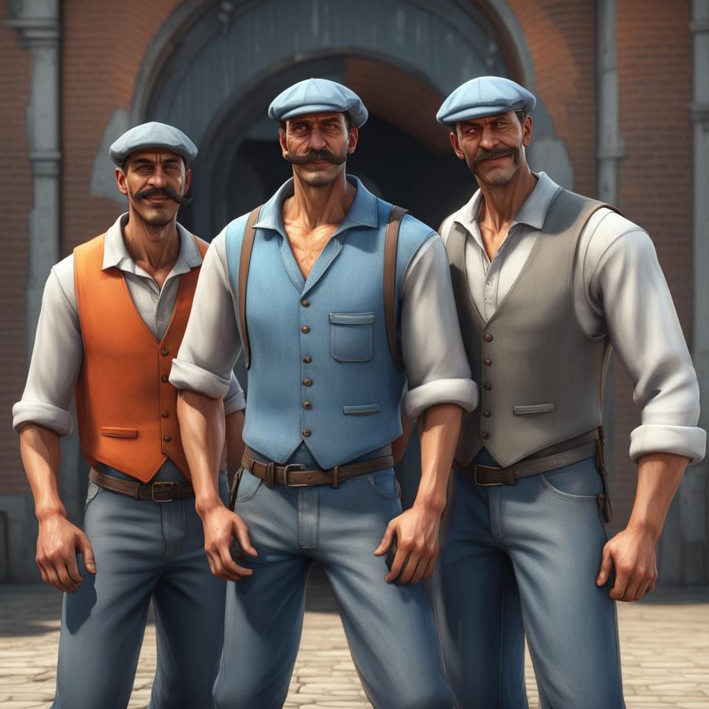 Prison Gang - AI Generated Artwork - NightCafe Creator