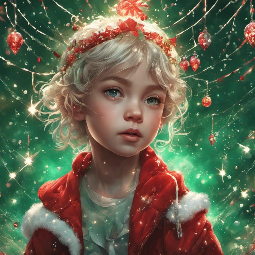 Christmas Girl - AI Generated Artwork - NightCafe Creator