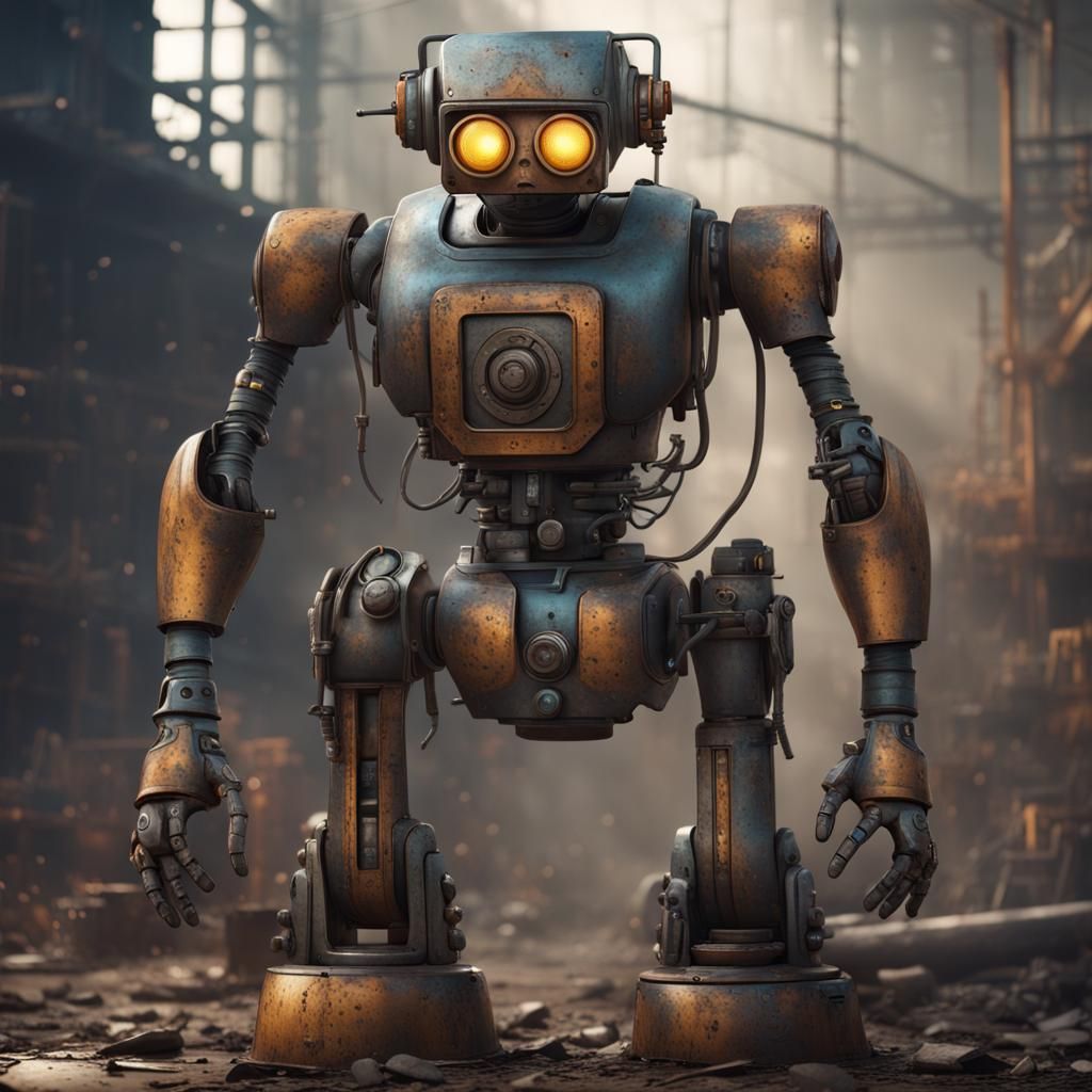Rusty the Robot - AI Generated Artwork - NightCafe Creator