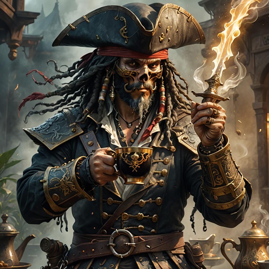 Sip Softly and Carry a Flaming Dagger - AI Generated Artwork ...