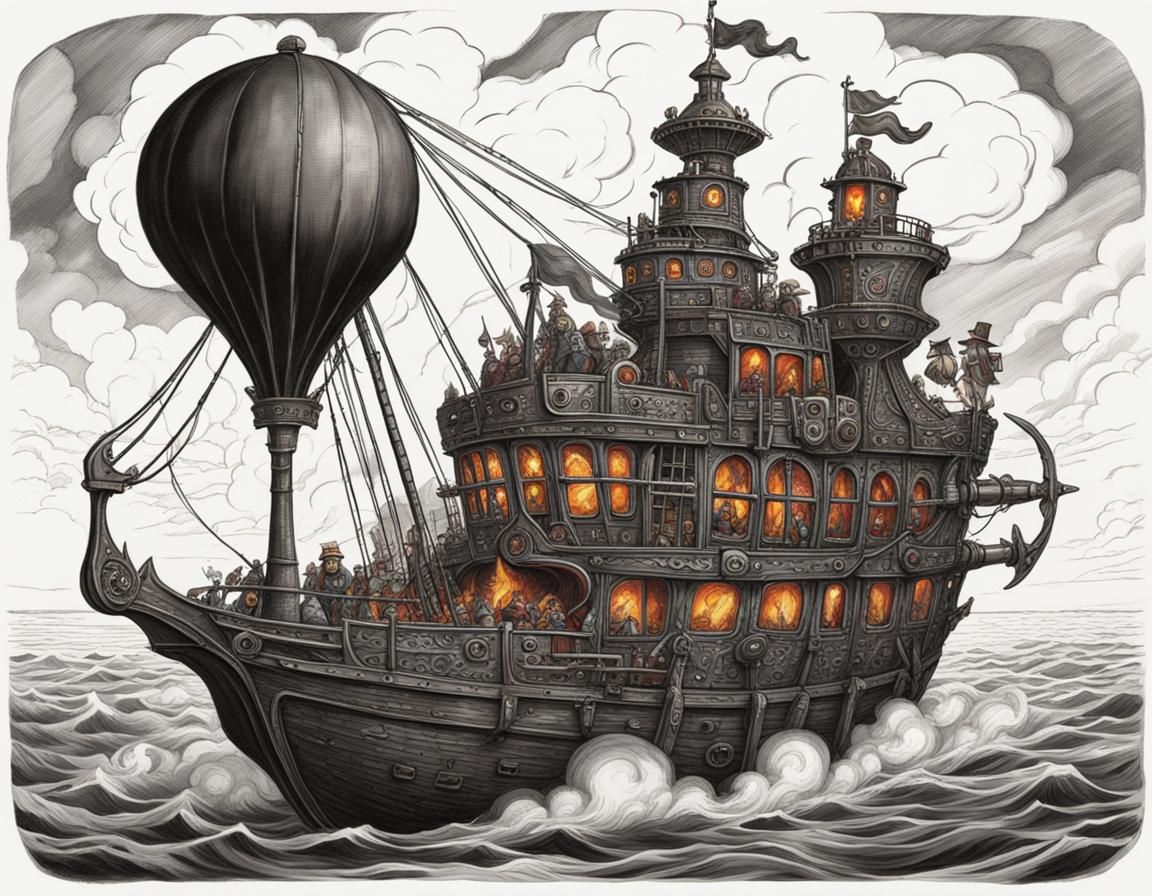 strange ship - AI Generated Artwork - NightCafe Creator