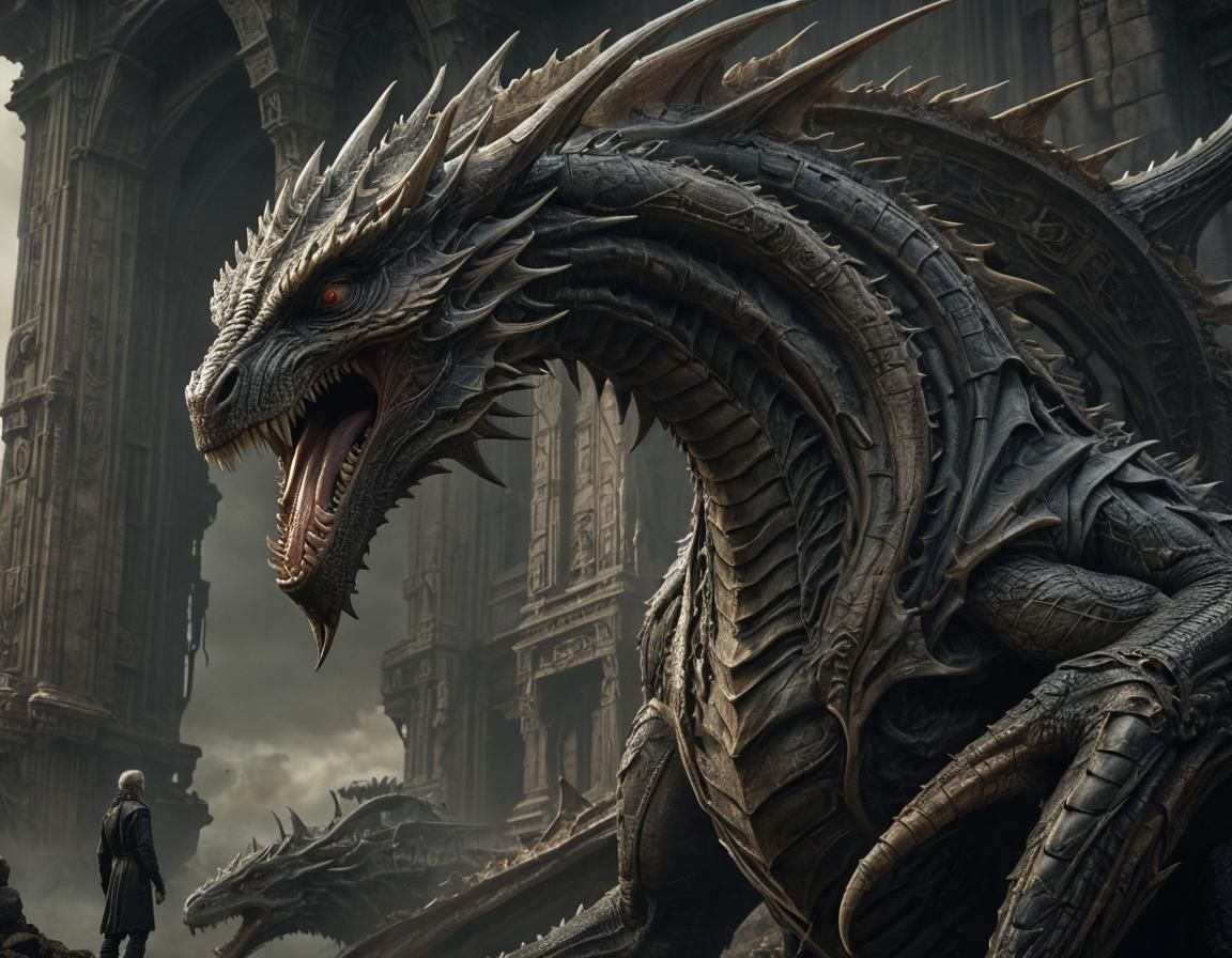 Dragon From HR gigger World - AI Generated Artwork - NightCafe Creator