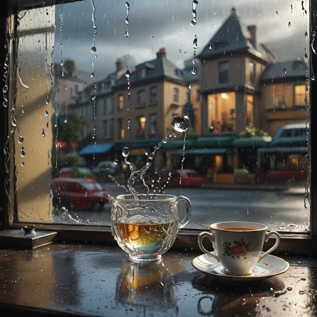 Raindrop-Splash - AI Generated Artwork - NightCafe Creator