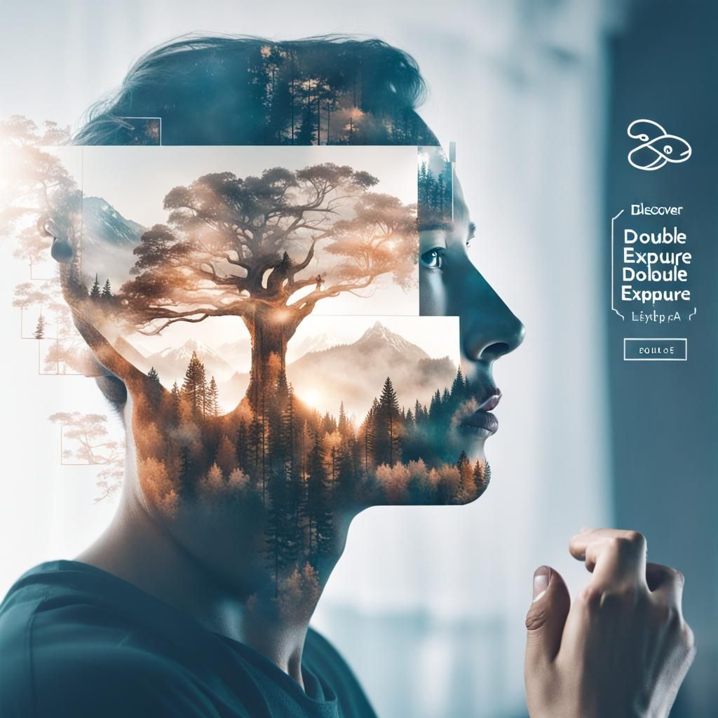 Male Profile, Tree, Landscape - AI Generated Artwork - NightCafe Creator