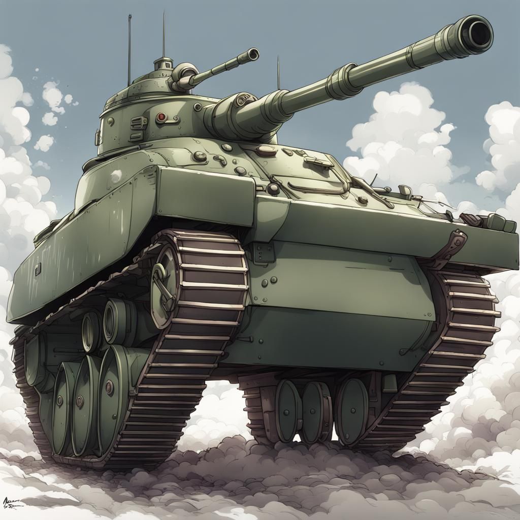 Tank Generate a high-resolution and clean image with clear details - AI ...