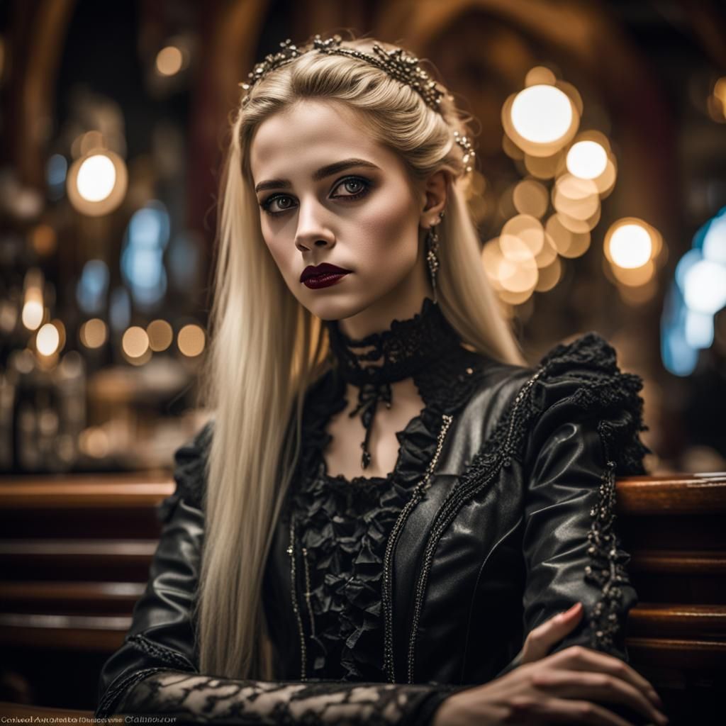 She Gothic - The Blonde - AI Generated Artwork - NightCafe Creator