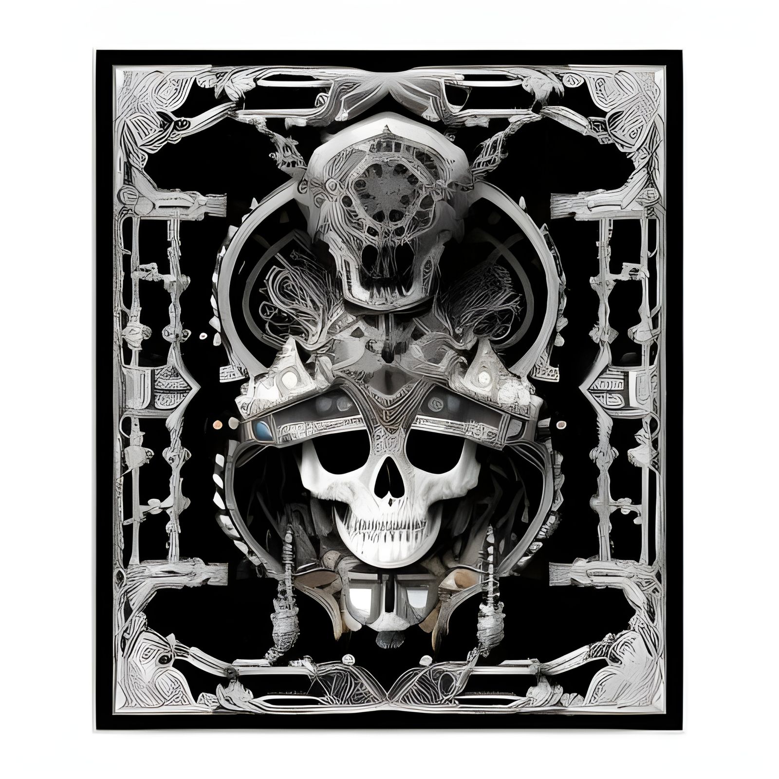 Macabre City Postal Service official stamp - AI Generated Artwork ...