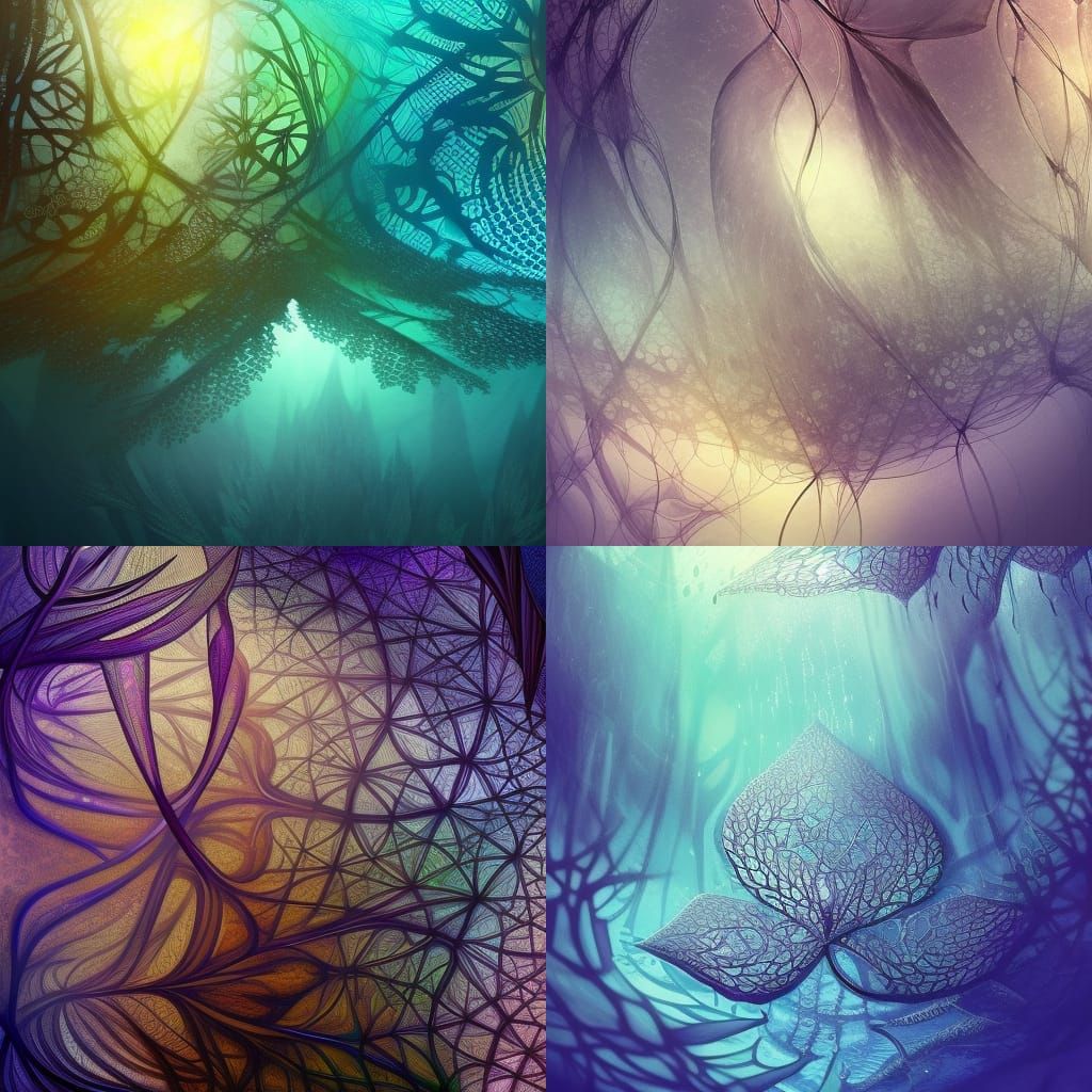 mindscape, wallpaper look, abstract, organic, fractal, gothic stain ...