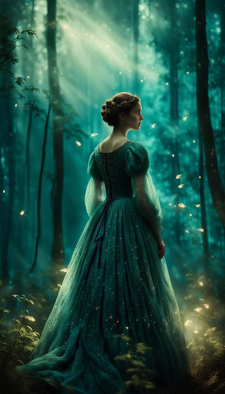 Ethereal 19th-Century Russian Belle in Mystical Fo... - AI Art