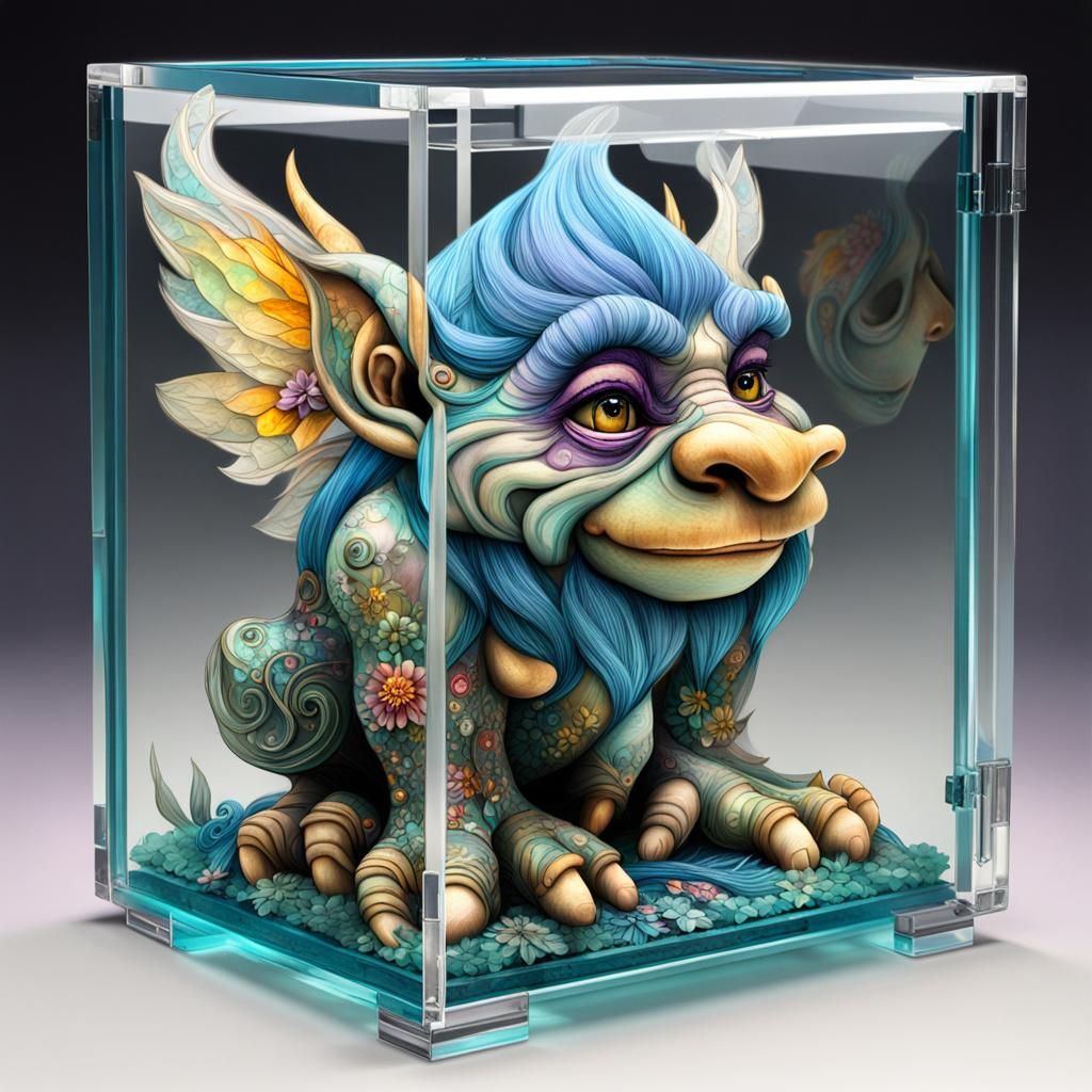 Troll in a box - AI Generated Artwork - NightCafe Creator