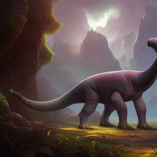 Brontosaurus - AI Generated Artwork - NightCafe Creator