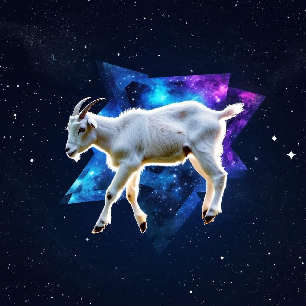 Space goat - AI Generated Artwork - NightCafe Creator