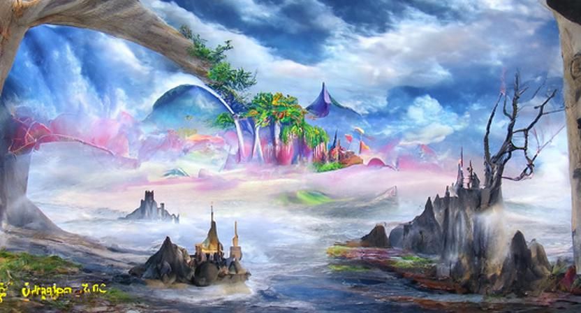 Fantasy Land scape - AI Generated Artwork - NightCafe Creator