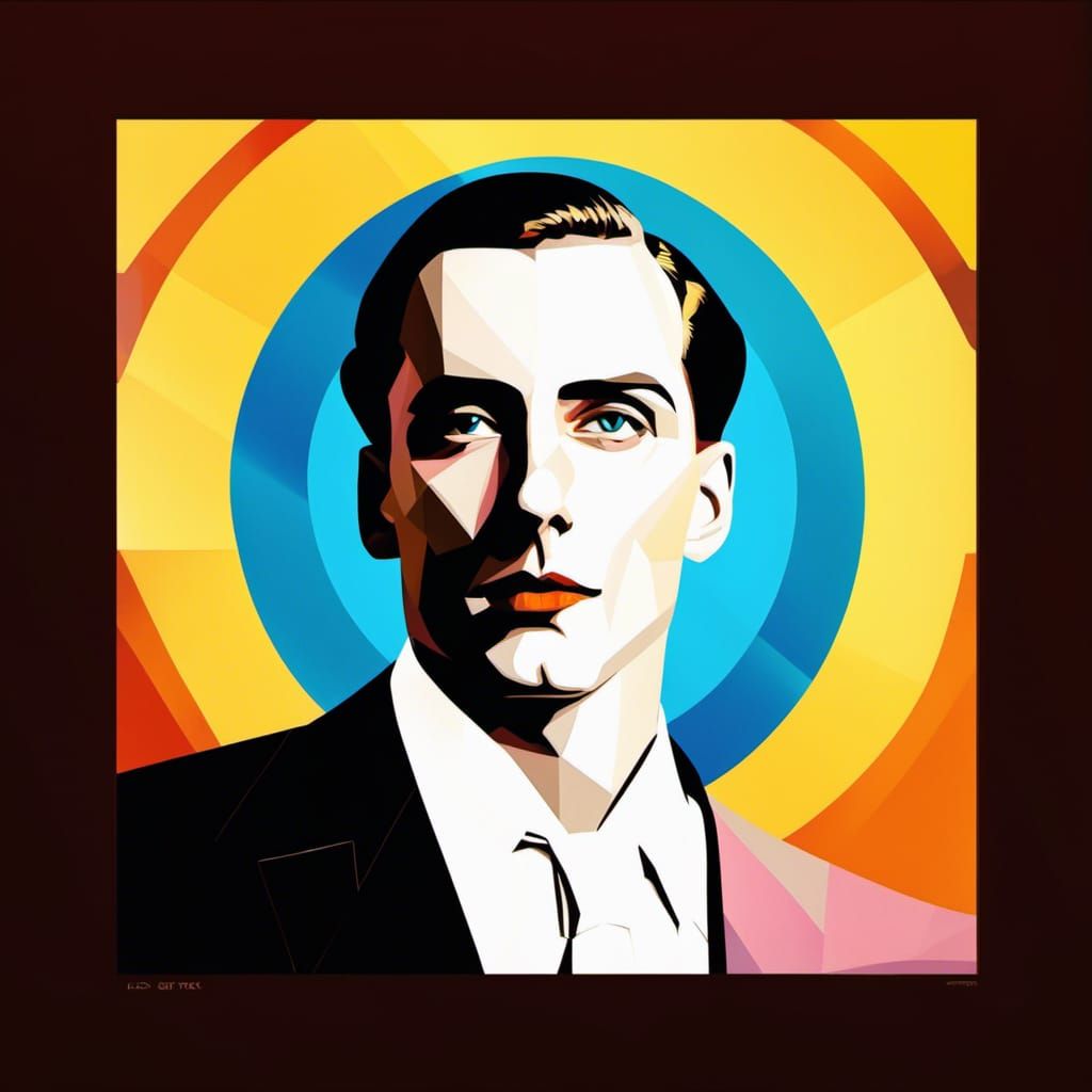 Male portrait 1920s cinematic dramatic epic German expressionism ...