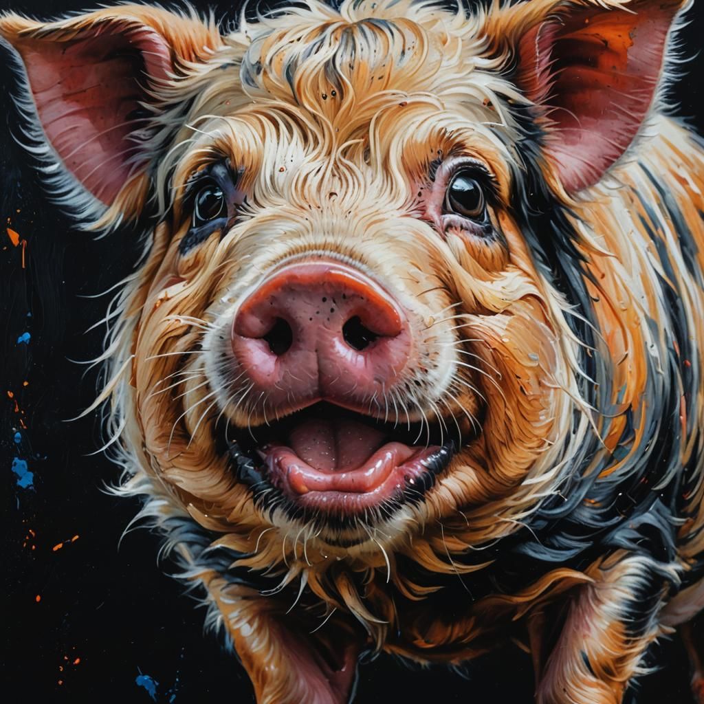 Pig - AI Generated Artwork - NightCafe Creator