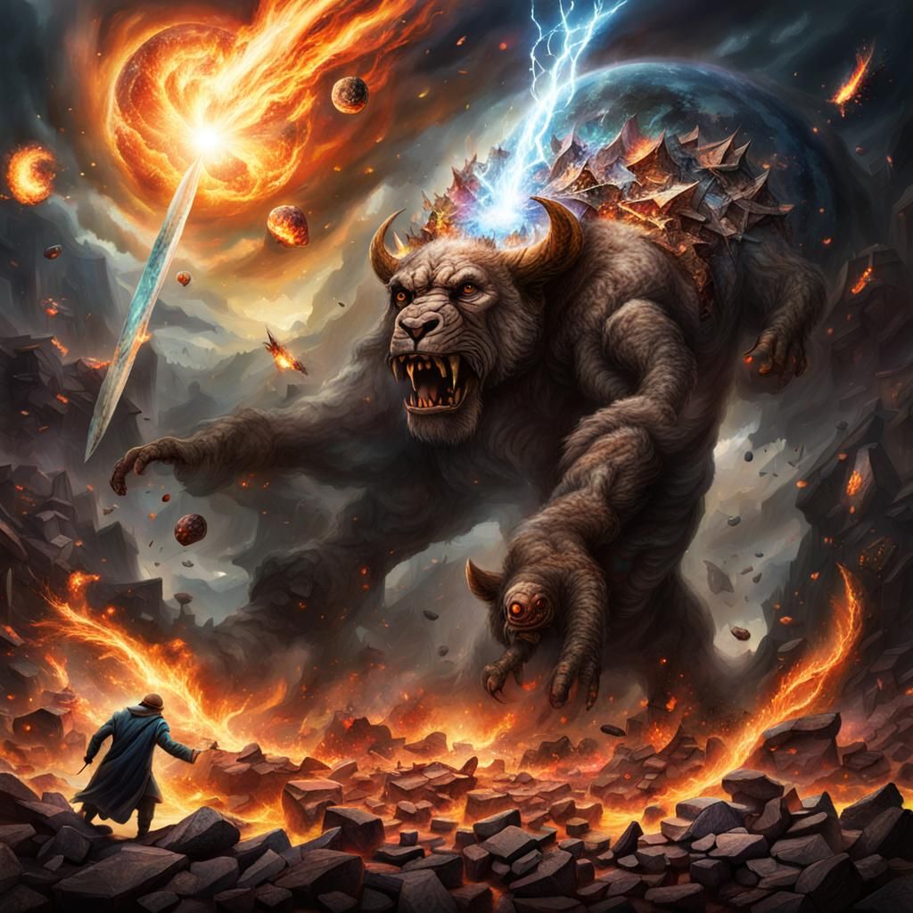 destroying a prophecy - AI Generated Artwork - NightCafe Creator