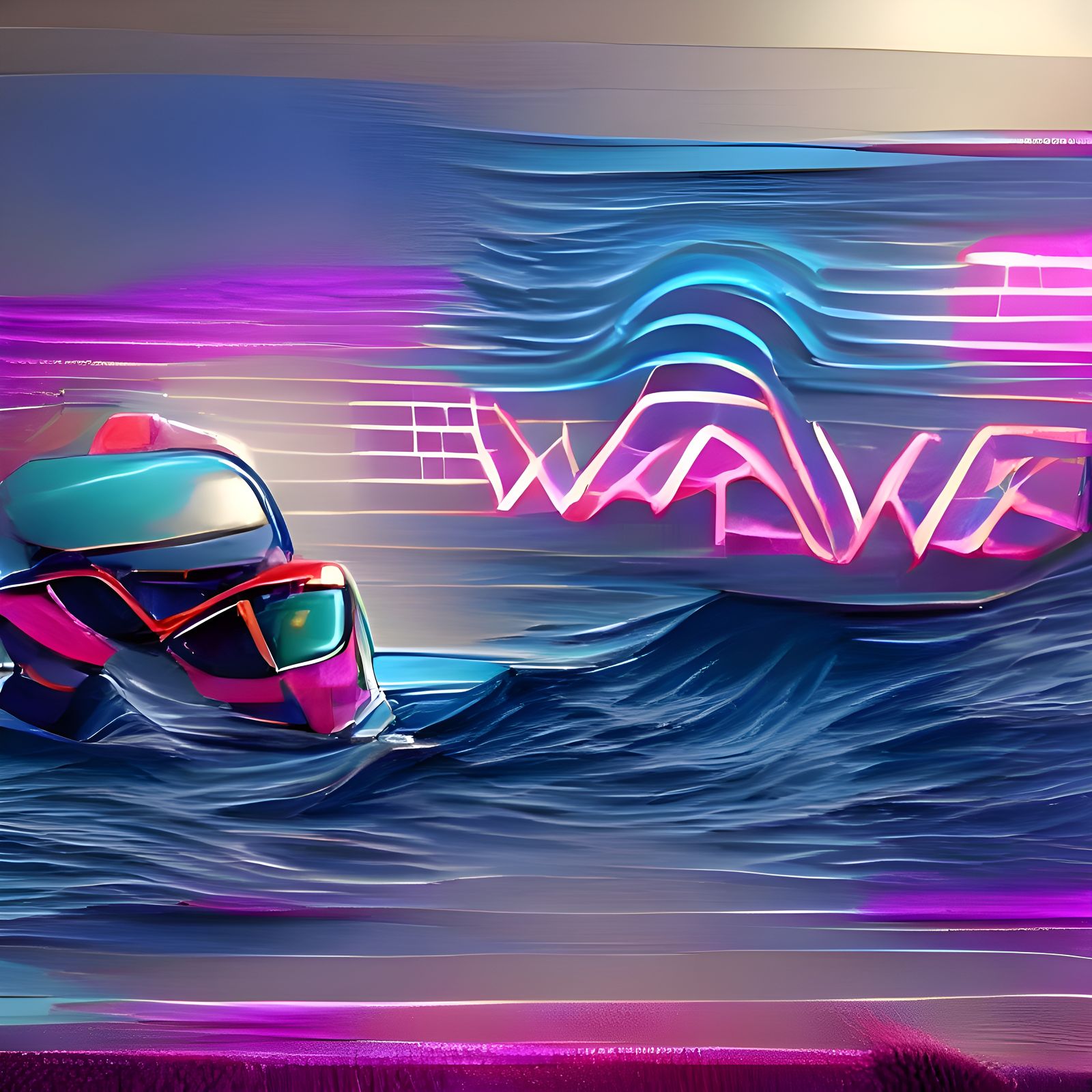 wave racer v2 - AI Generated Artwork - NightCafe Creator