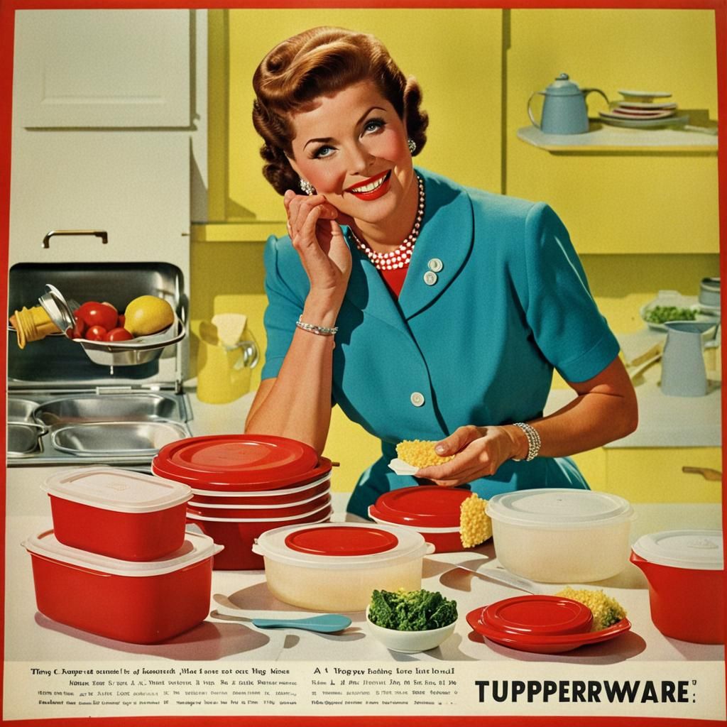 Stay Fresh with Tupperware! - AI Generated Artwork - NightCafe Creator