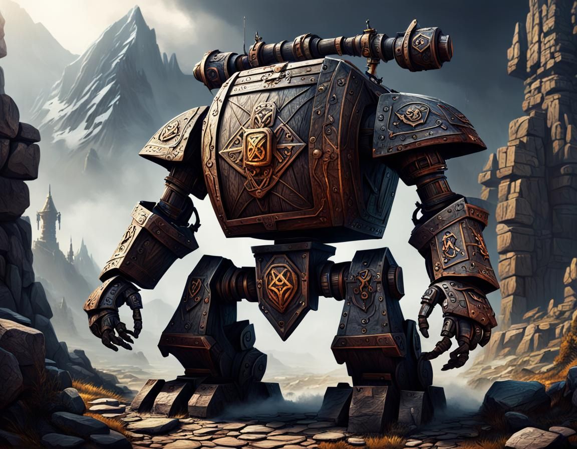 Ancient Dwarf War Machine. - AI Generated Artwork - NightCafe Creator